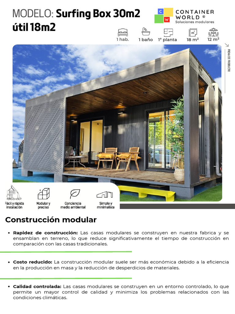 CATALOGO SURFING BOX 30m2 UTIL 18m2 | PDF