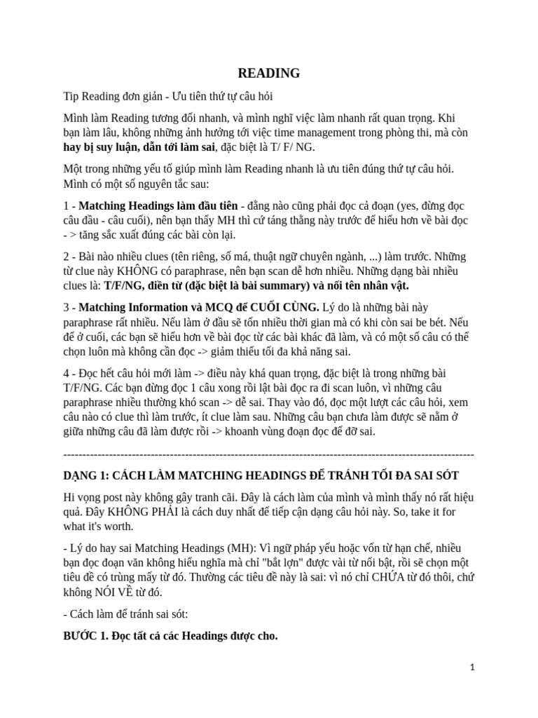 Reading True False Not Given | PDF