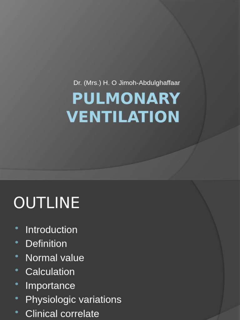 Understanding Pulmonary Ventilation Basics | PDF