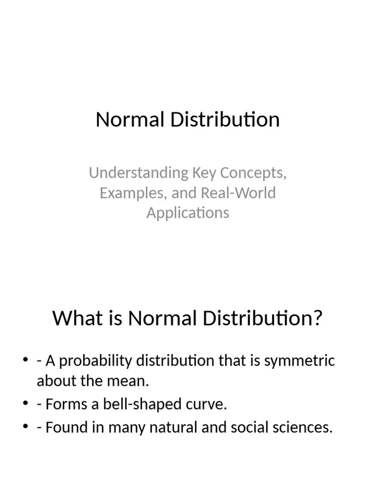 Normal Distribution Notes | PDF | Normal Distribution | Probability ...