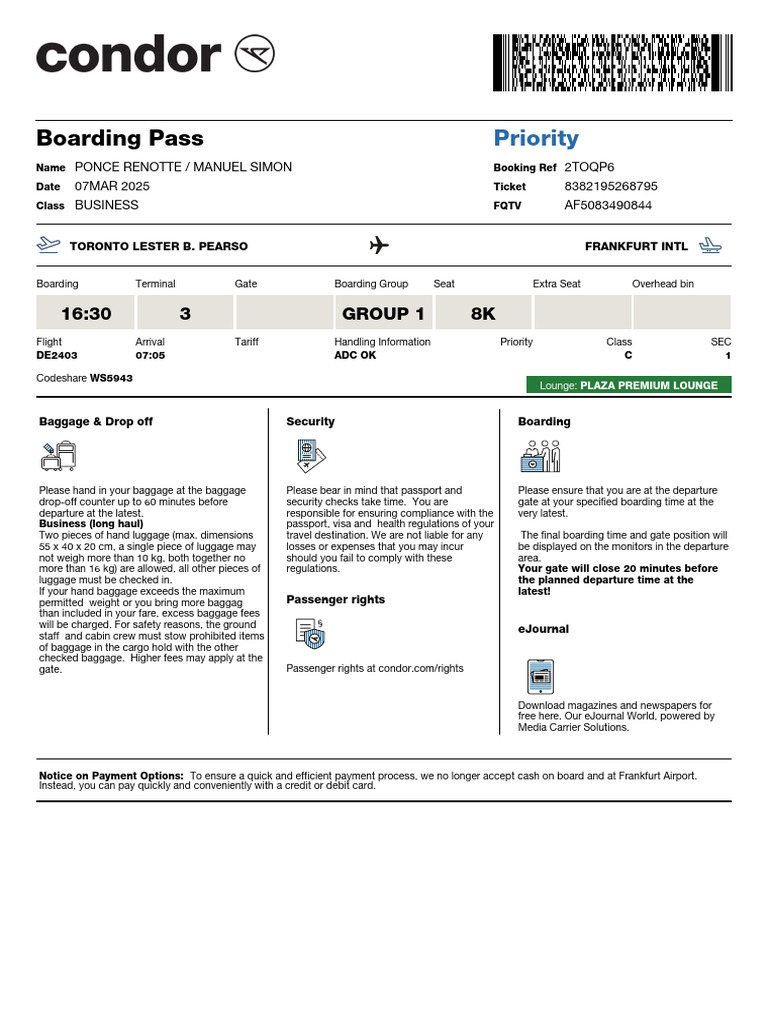 Boarding Pass: Priority | PDF | Baggage | Aviation