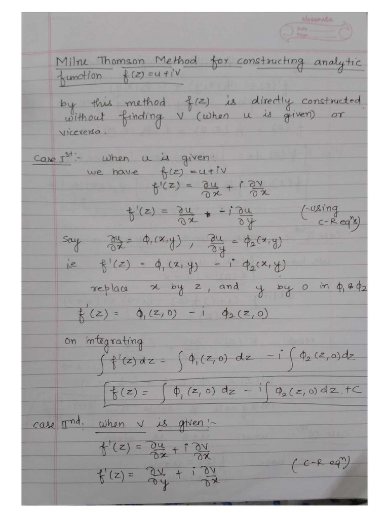 4milne Thomson Method | PDF