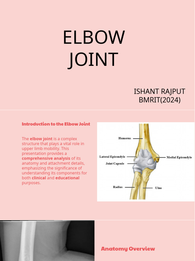 Elbow Joint by - Ishant Rajput | PDF | Elbow | Joint