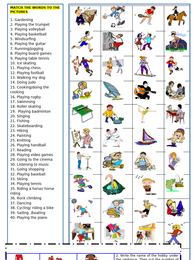 Activities Hobbies | PDF | Hobbies | Knowledge