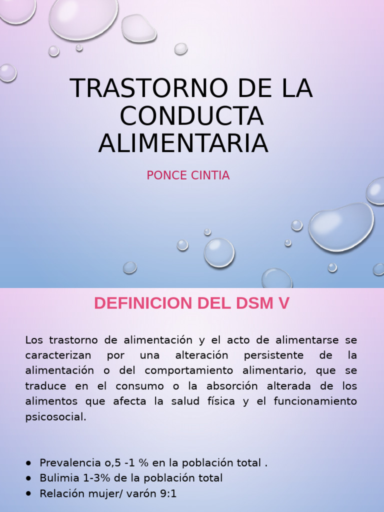 Clase Tca Cin | PDF | Desorden alimenticio | Anorexia nerviosa