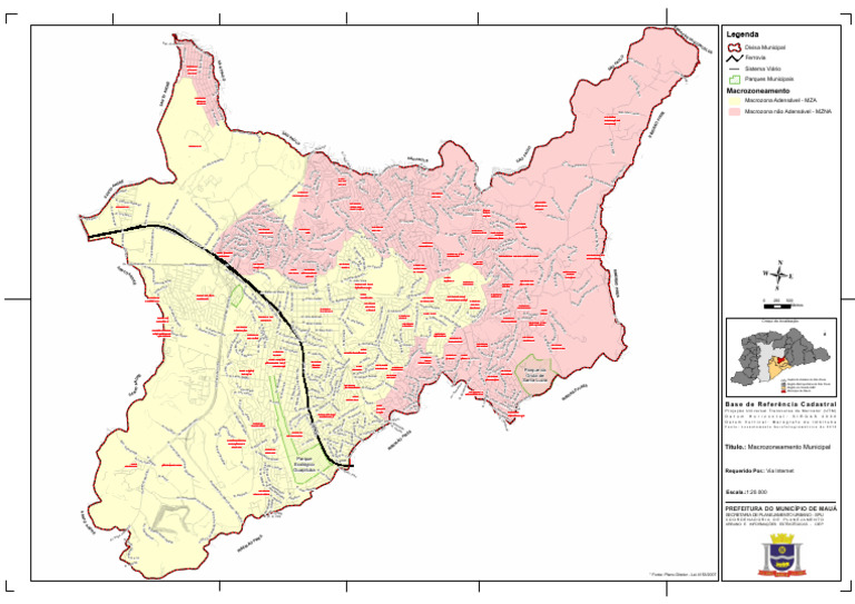 Mapa de Bairros de Mauá, SP | PDF