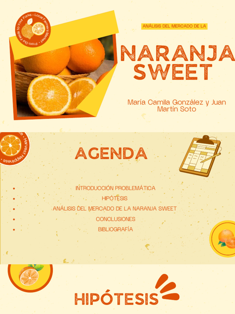 Análisis del Mercado de Naranjas Sweet | PDF | Precios | Elasticidad ...