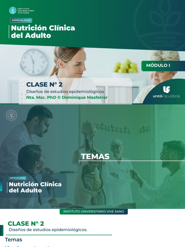 Clase 2 | PDF | Estudio de cohorte | Experimentar