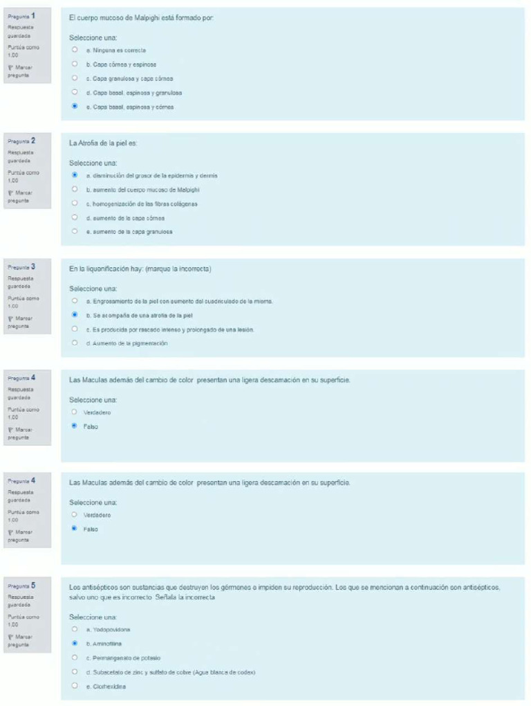 1° Parcial Dermato 2024 | PDF