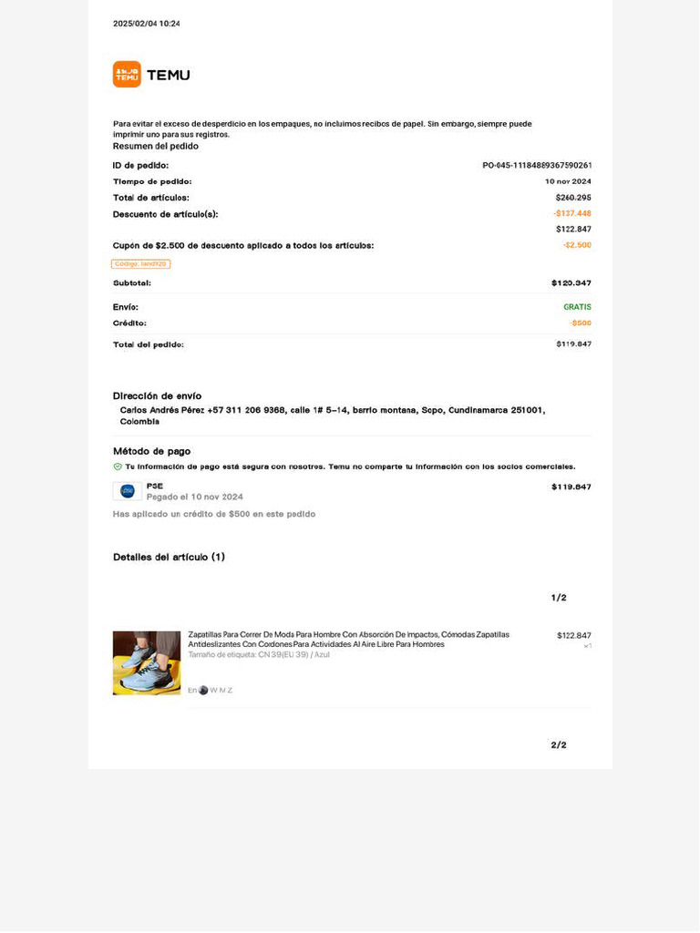 Temu Web Document | PDF