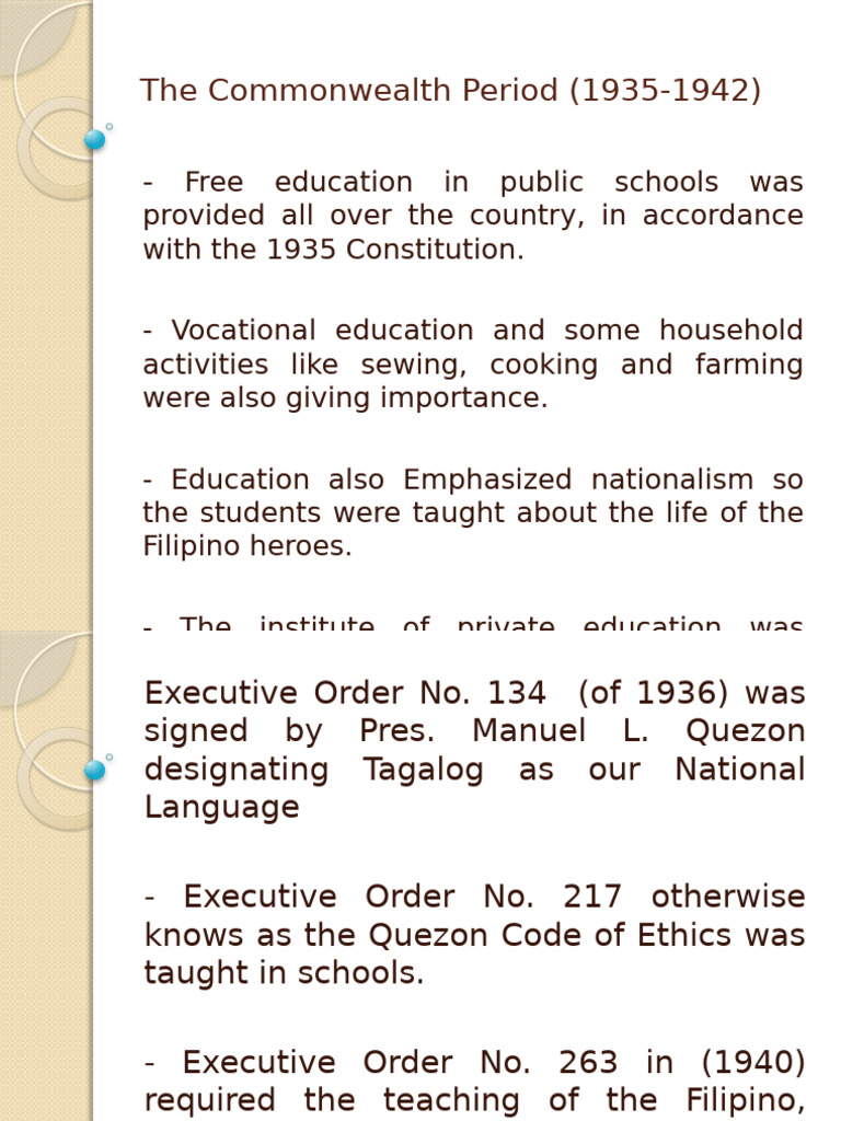 The Commonwealth Period 1935 1942 | PDF | Learning