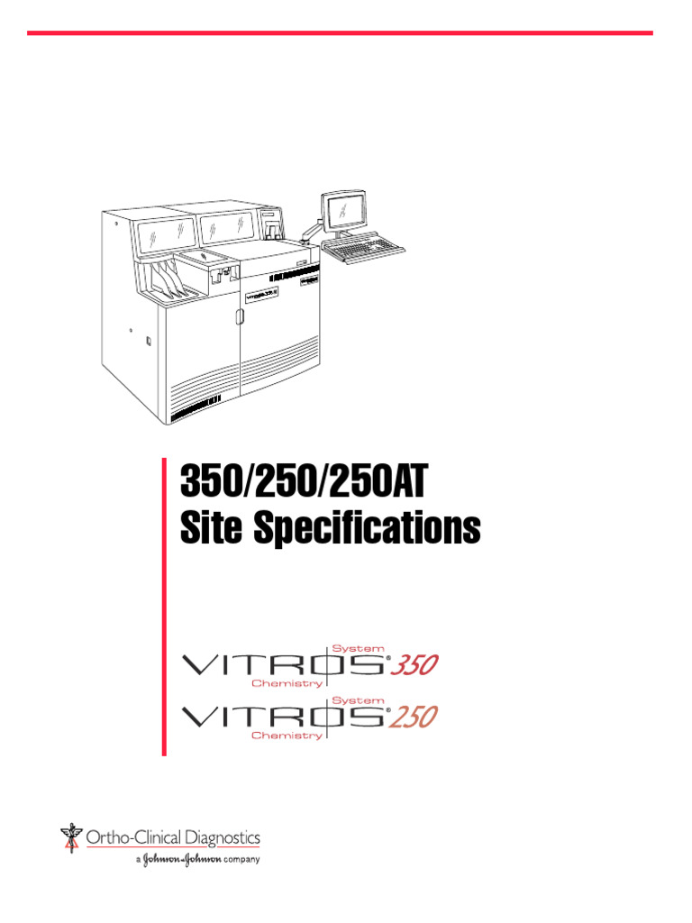 VITROS 250/350 System Specifications Guide | PDF | Humidity | Inch