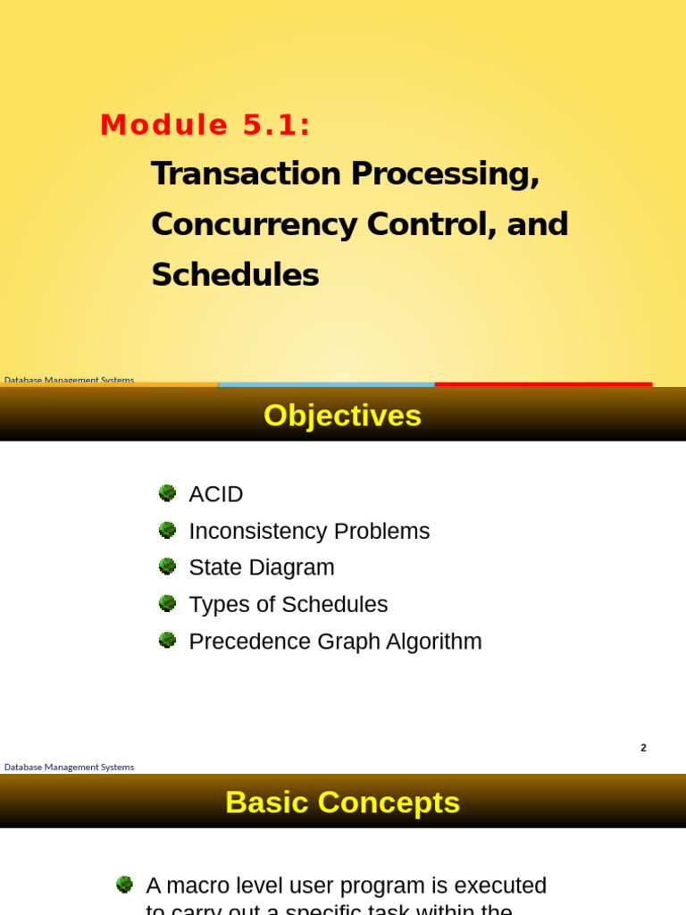 DBMS_Module5.1 Transaction Processing | PDF | Computing | Data Management