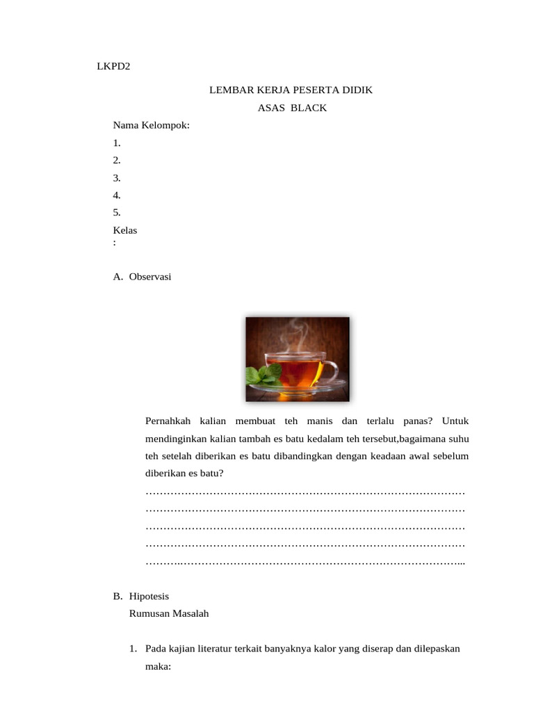 LKPD Azas Black | PDF