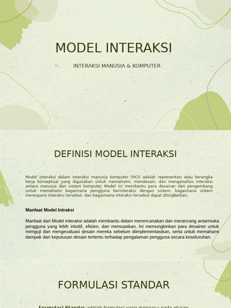 Model Interaksi | PDF | Marketing