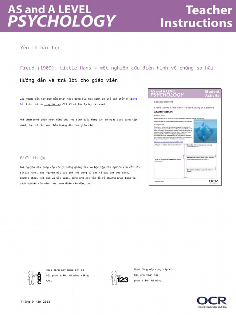 261278-freud-little-hans-case-study-lesson-element | PDF