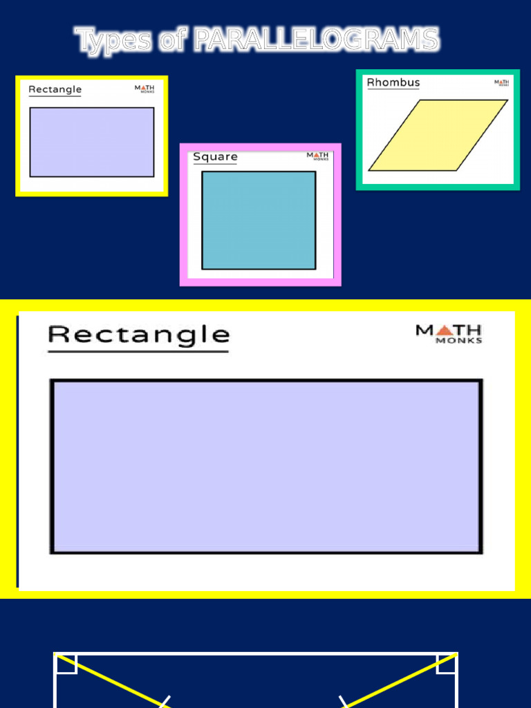 Types of Parallelograms Explained | PDF | Rectangle | Classical Geometry