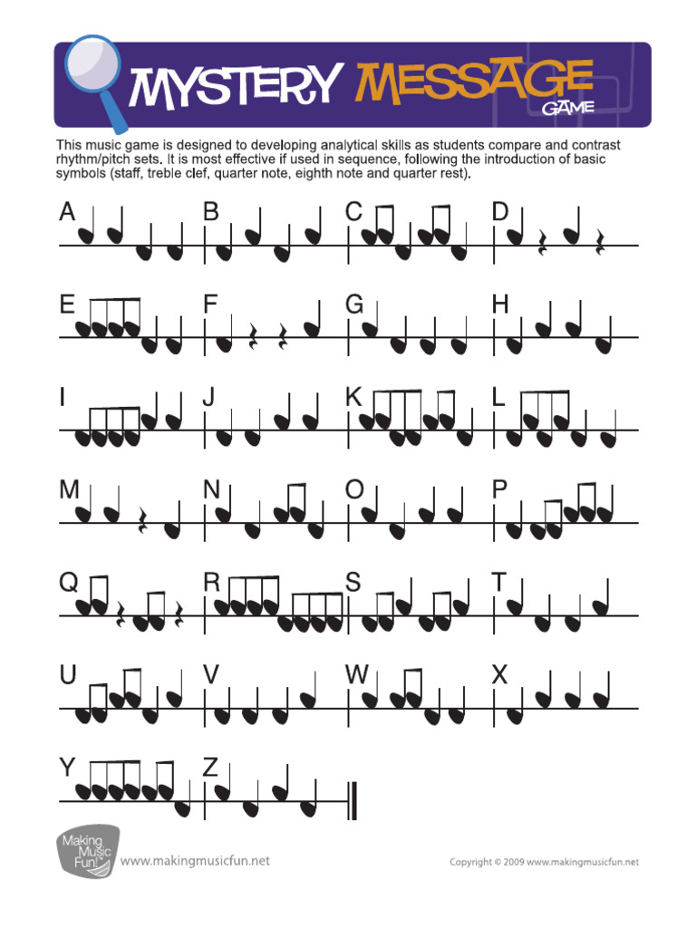Rhythm Alphabet | PDF