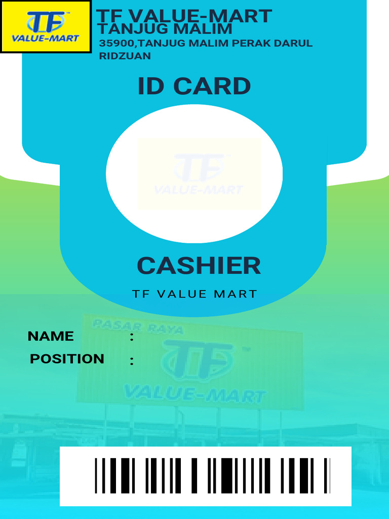 Navy Blue Marketing ID Card | PDF