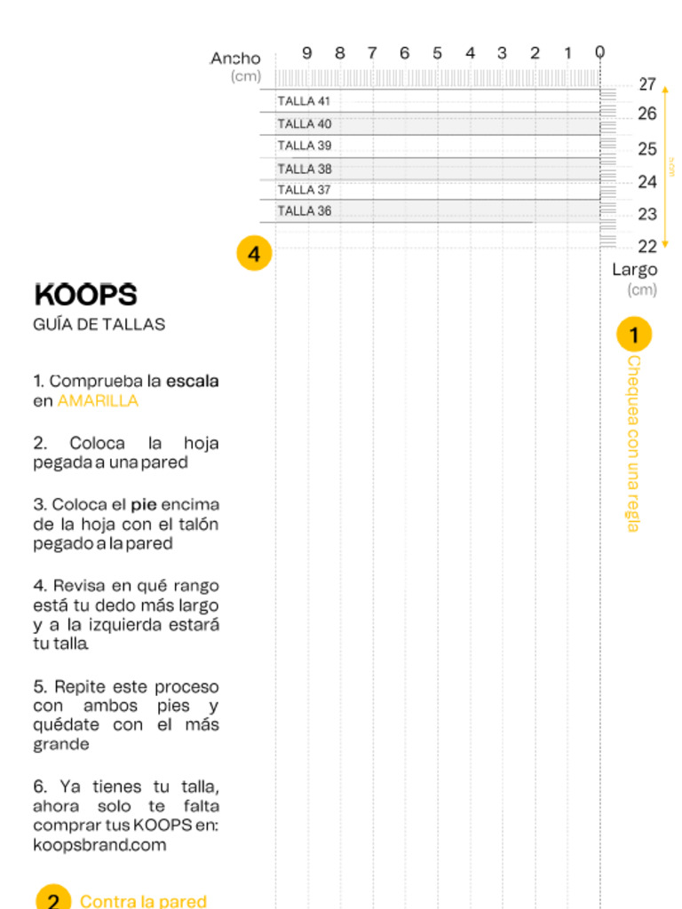 Guia Tallaje Adulto | PDF