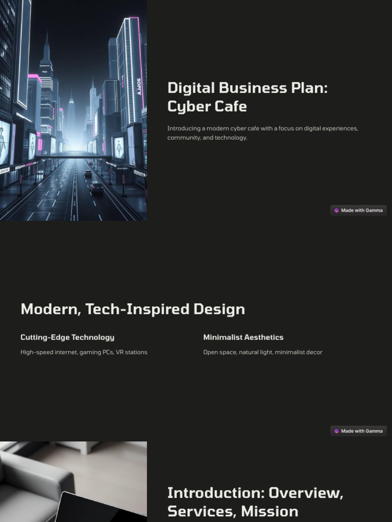 Digital Business Plan Cyber Cafe | PDF | Economies | Business