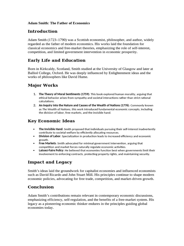 Adam Smith | PDF