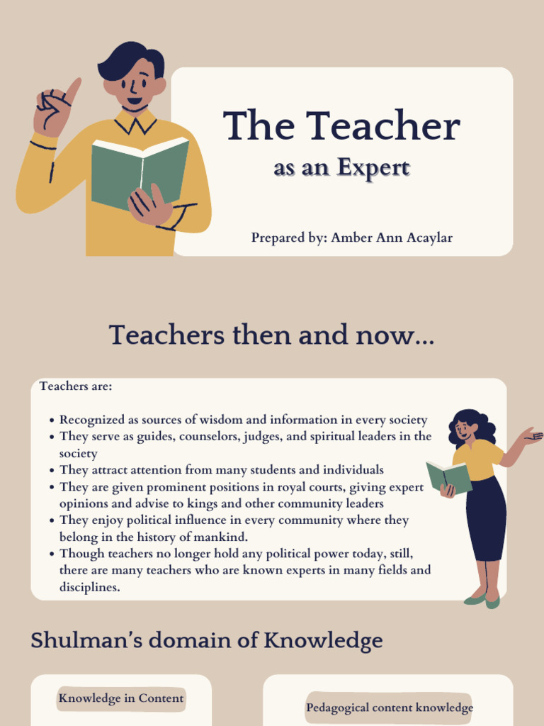 The Role of Expert Teachers Today | PDF | Pedagogy | Teachers
