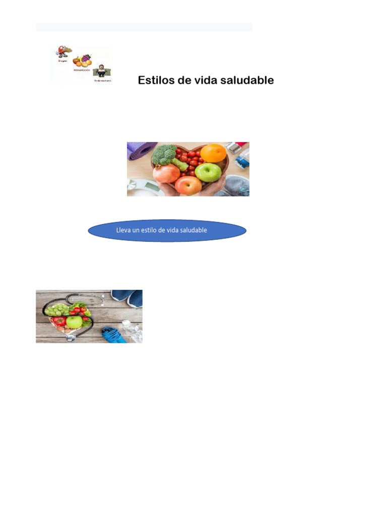 Guía de Estilos de Vida Saludable | PDF | Alimentos | Dieta saludable
