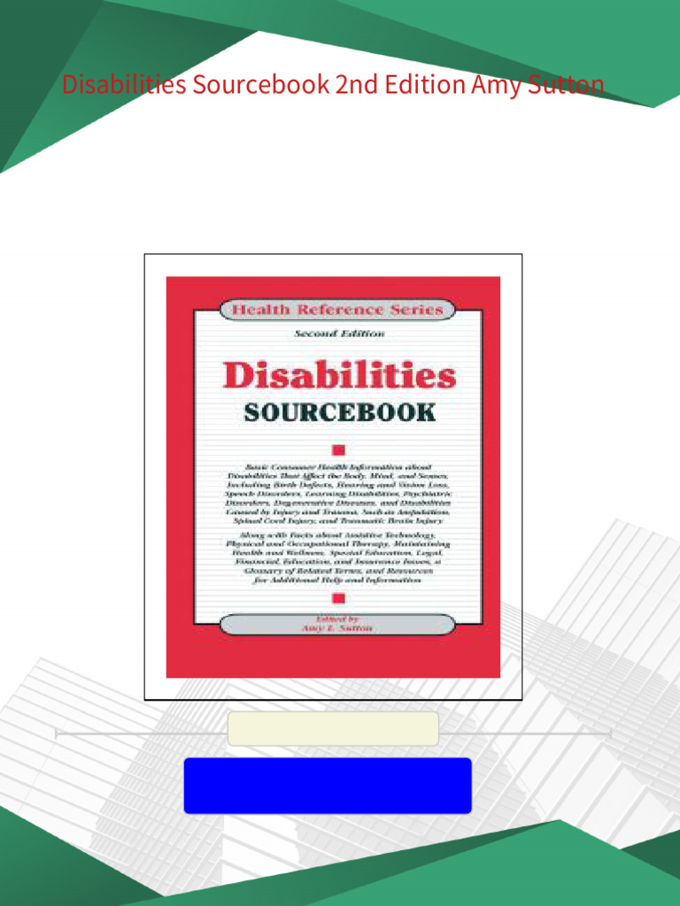 Disabilities Sourcebook 2nd Edition Amy Sutton - Download the ebook now ...