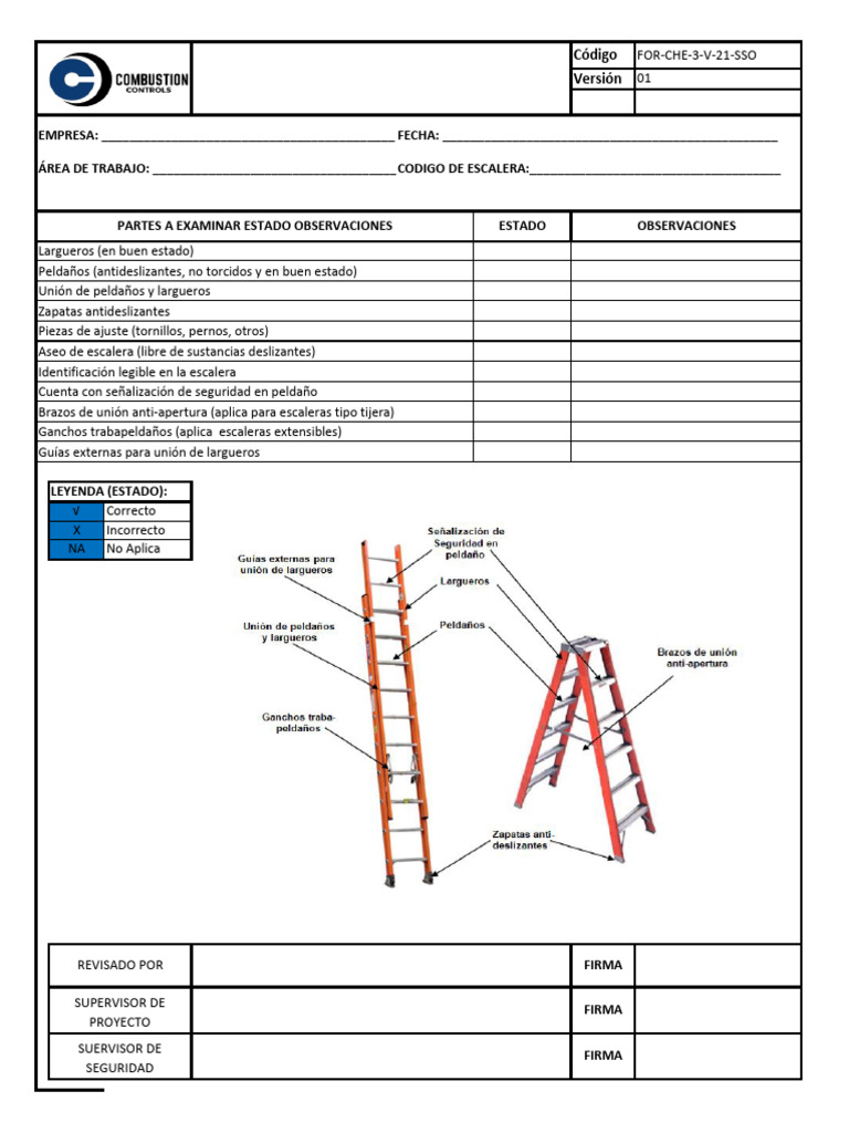 Check List Escalera | PDF