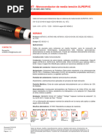 Ficha Tecnica XLP Condumex | PDF | Aislador (Electricidad) | Conductor electrico