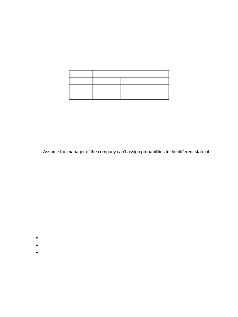 Payoff Tables Tutorial Questions | PDF | Economics | Economies