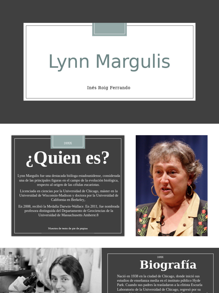 Lynn Margulis y la teoría endosimbiótica | PDF | Organismos | Evolución ...