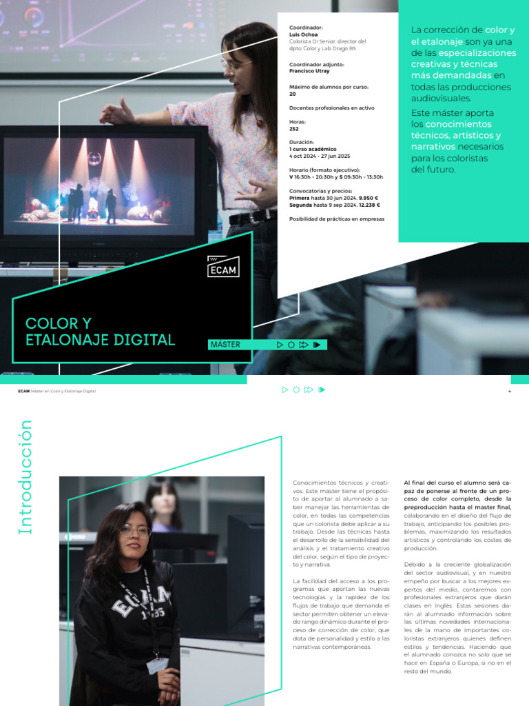 Máster en Color y en Etalonaje Digital | PDF | Color