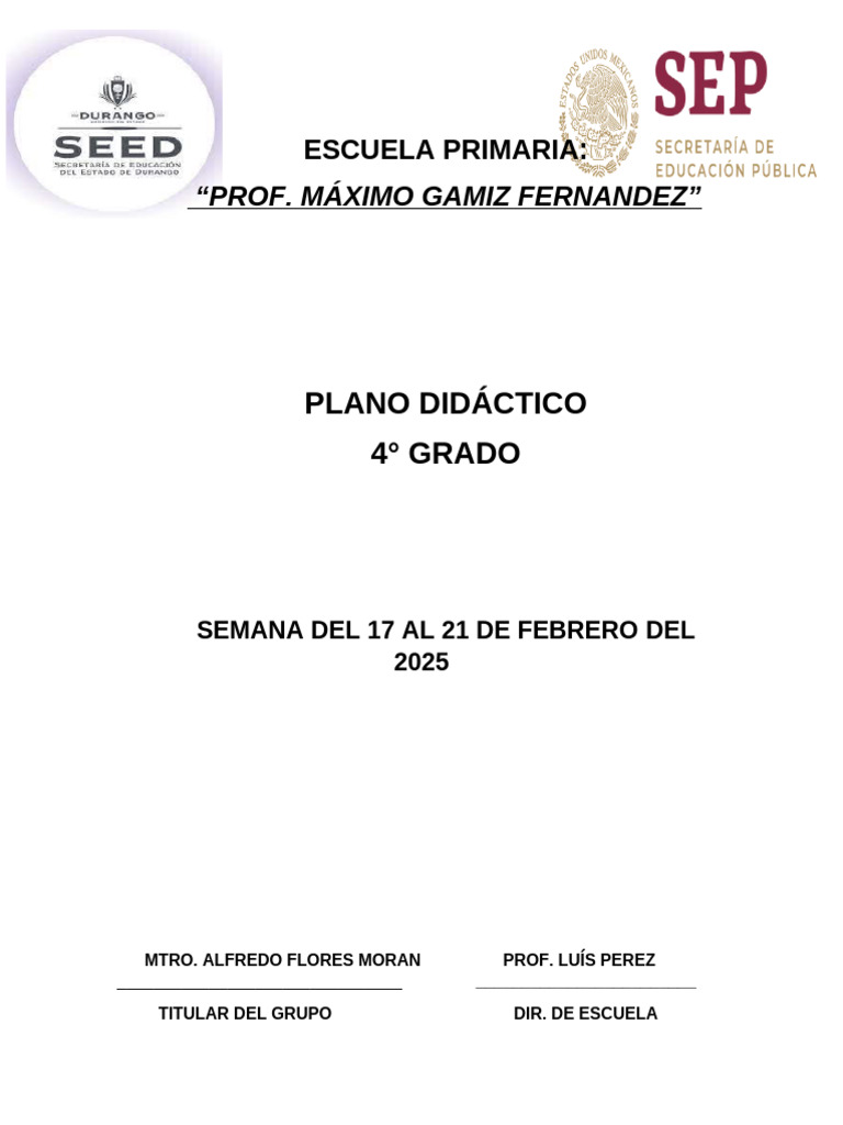 Portada Planeacion | PDF