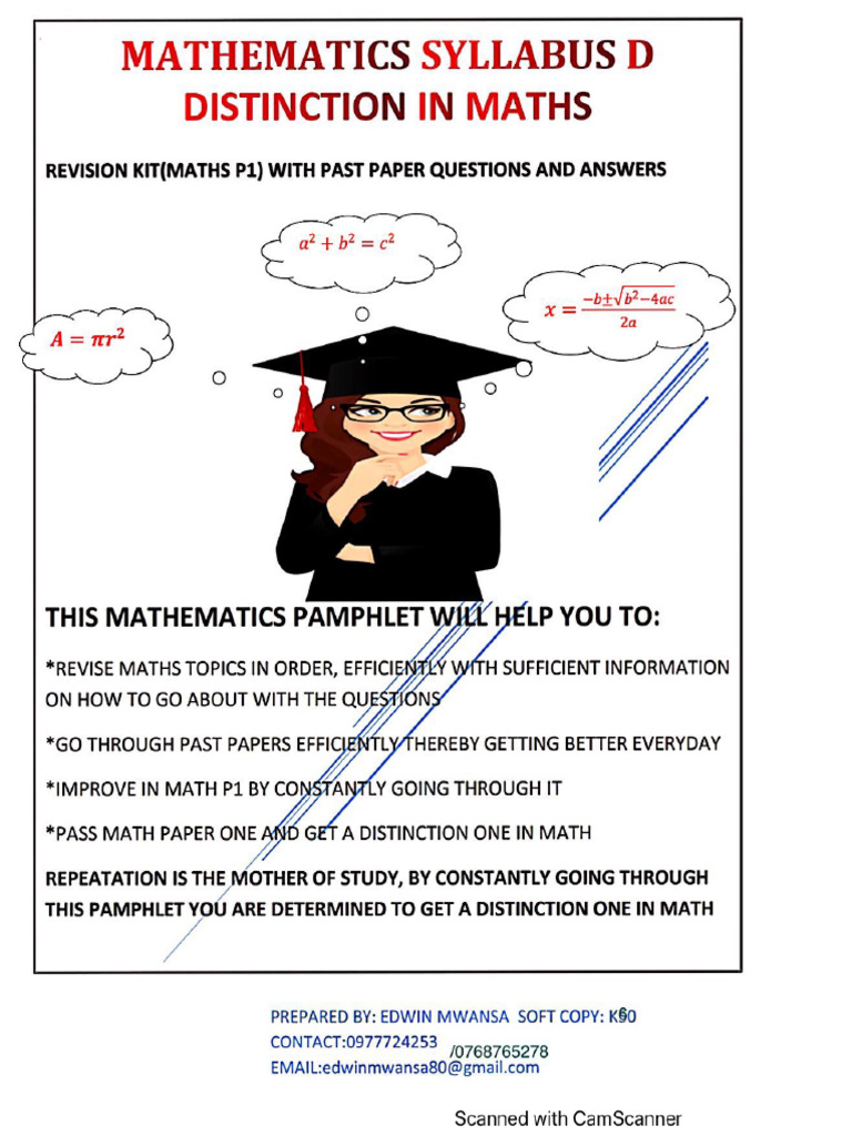 Mathematics Syllabus D Revision Kit | PDF
