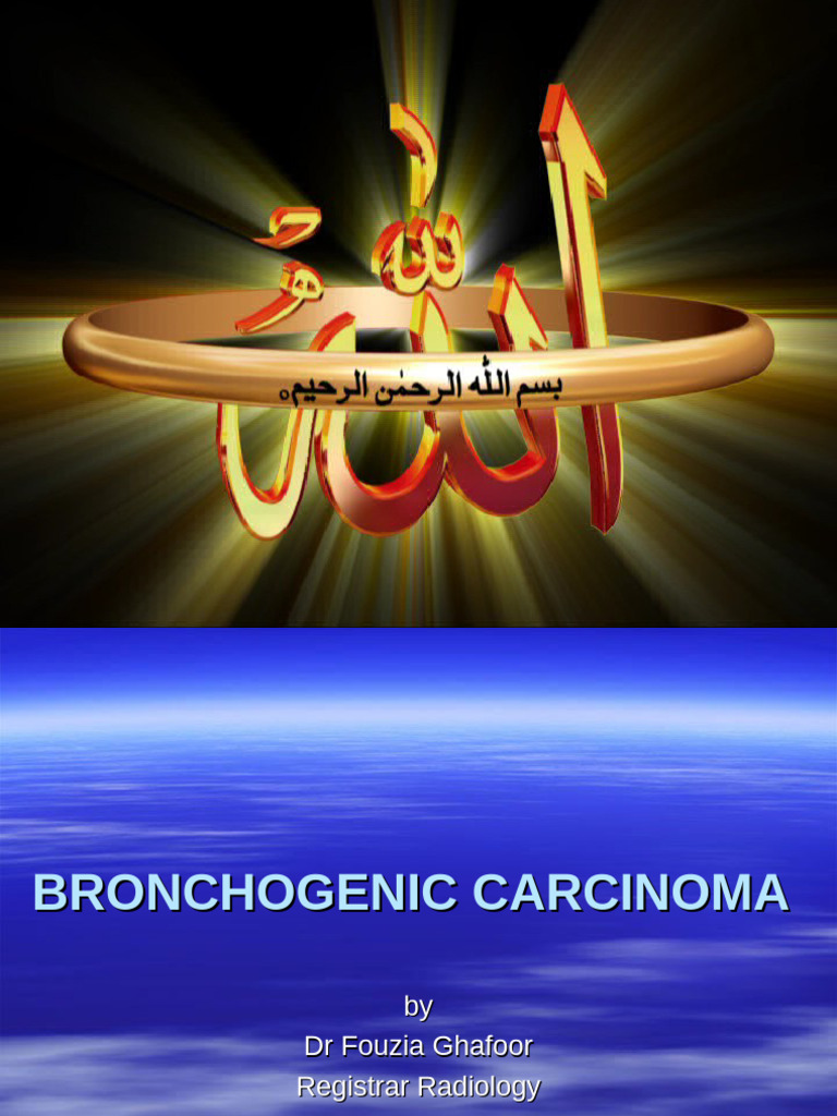 Bronchogenic Carcinoma | PDF | Lung Cancer | Diseases And Disorders