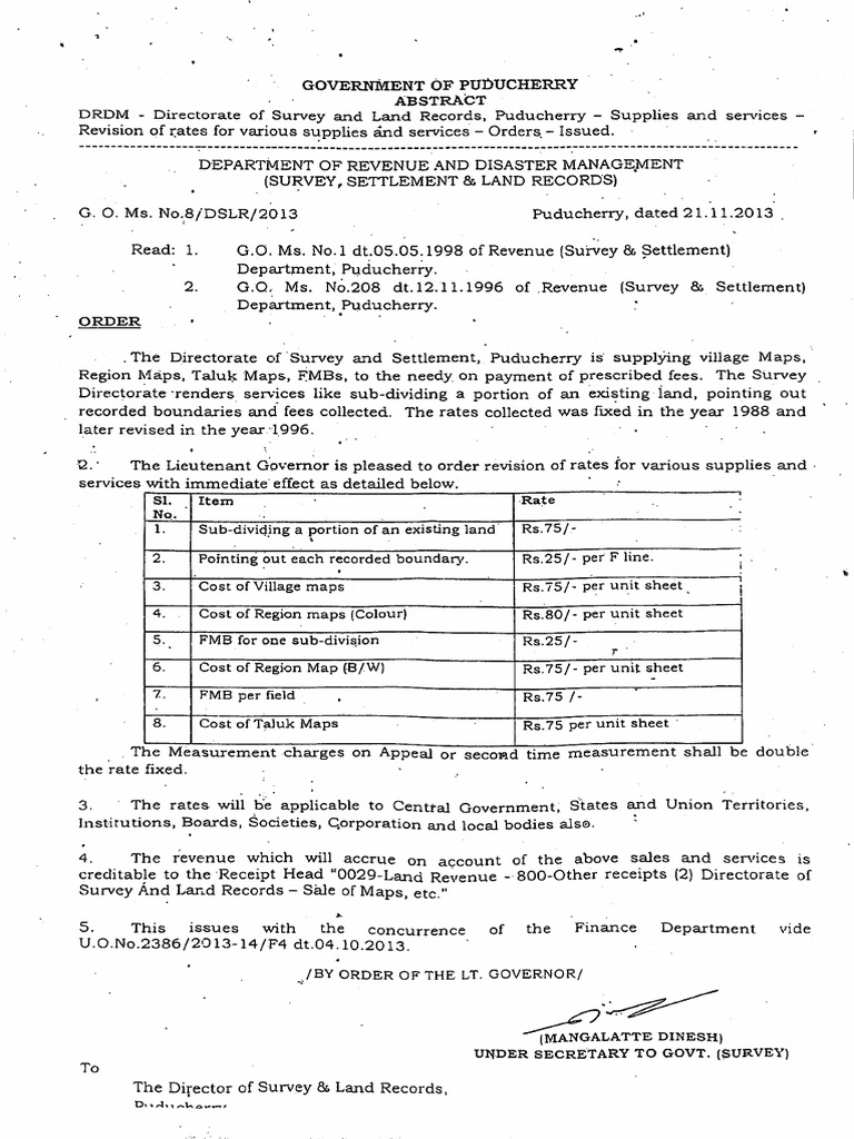 Revision of Rates | PDF
