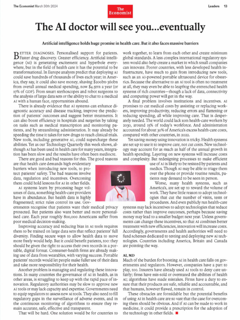 Ai Doctor Dilemma | PDF