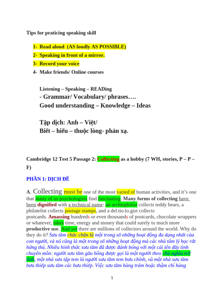 Bài 9. Reading skill | PDF