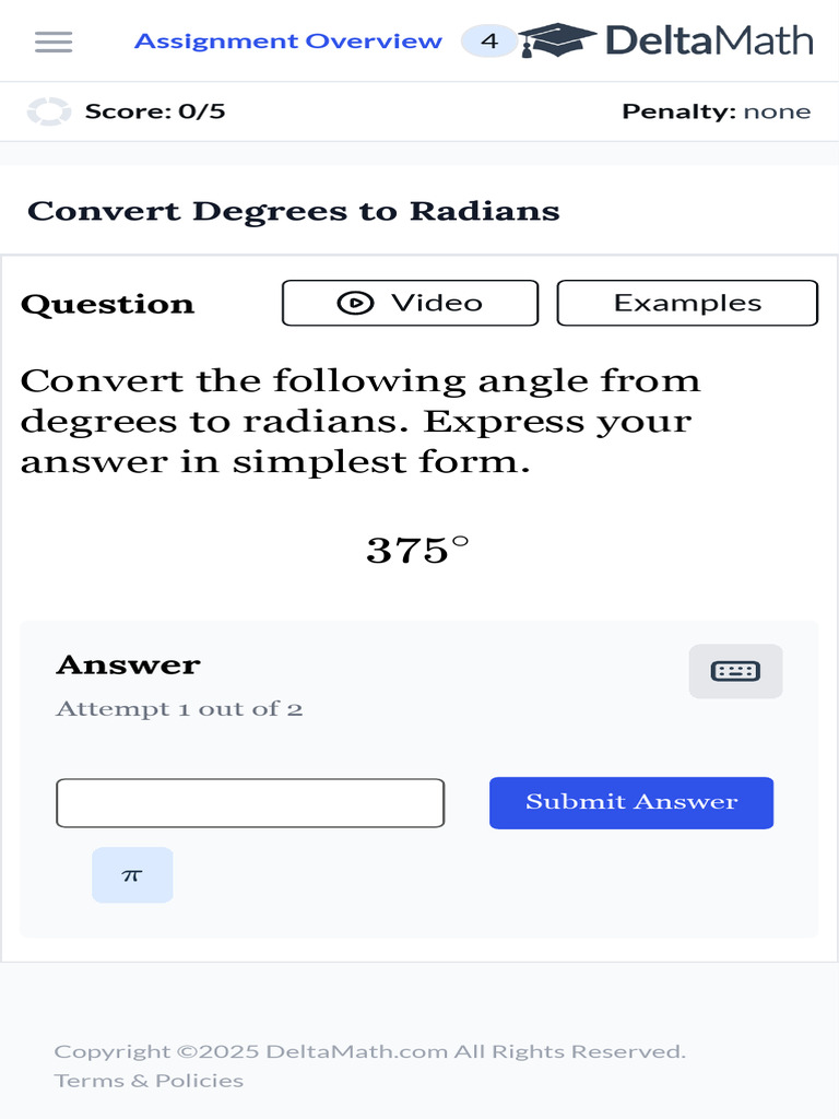 DeltaMath Student Application 3 | PDF