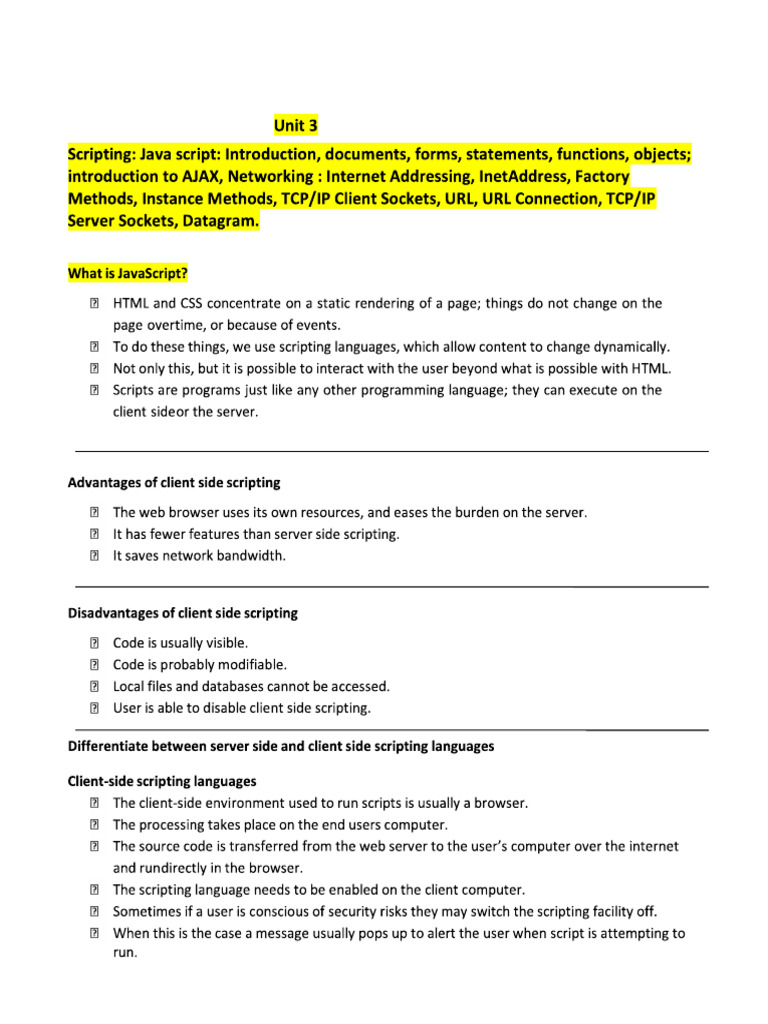 Unit 3 Web Techno | PDF