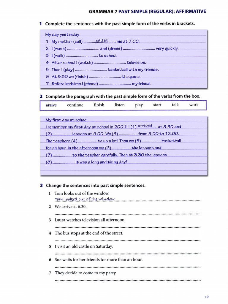 Past Simple 4 | PDF