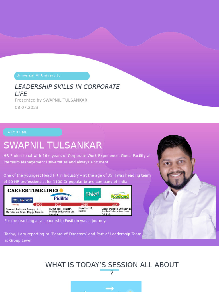Leadership Talk To Management Students - 06.07.2023 | PDF | Human ...