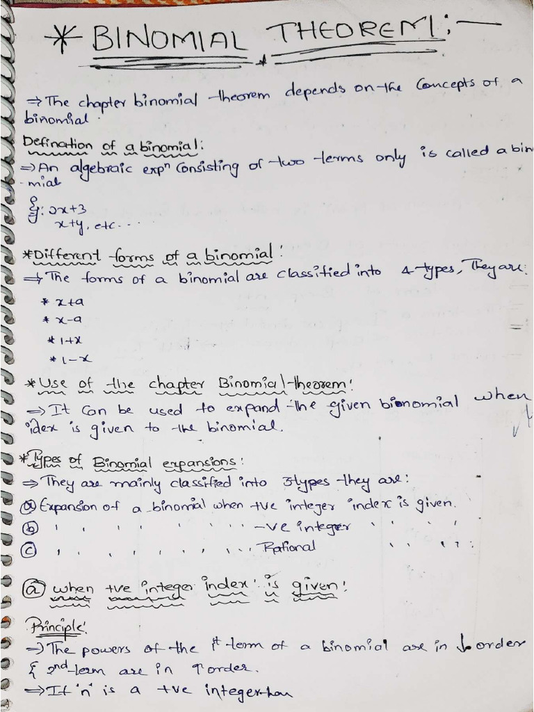 Maths Binomial | PDF