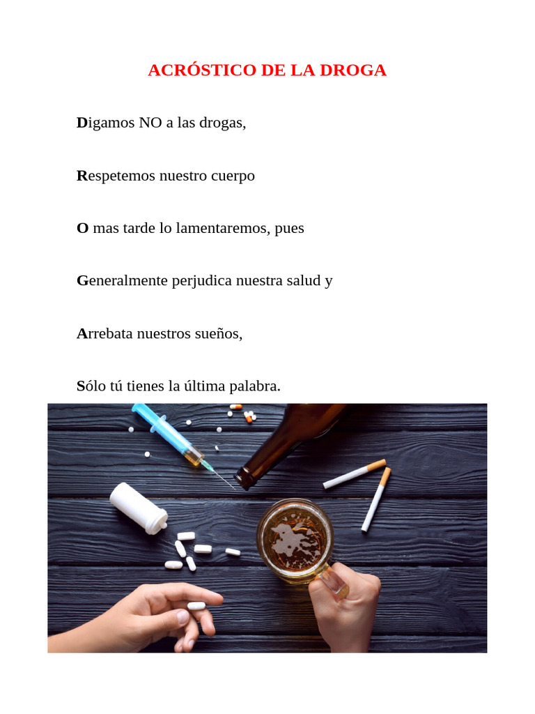 Acróstico de La Droga | PDF