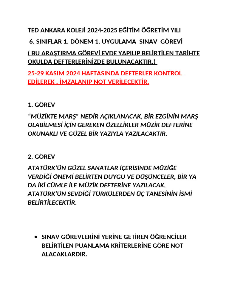 Donem 1. Uygulama Arastirma Sinav Gorevi | PDF
