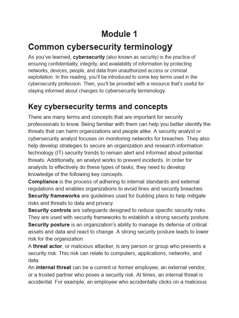 Introduction To Cyber Security | PDF | Security | Computer Security