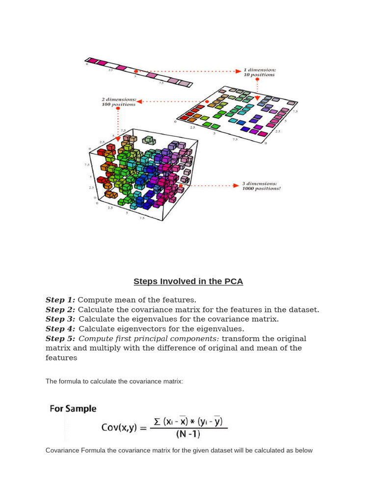 PCA Steps: Mean to Principal Components | PDF