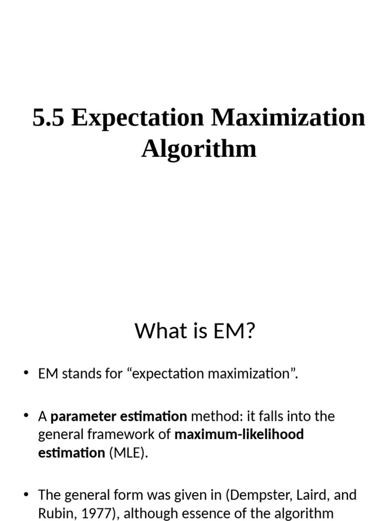 Expectation Maximization | PDF | Statistical Theory | Statistical Models